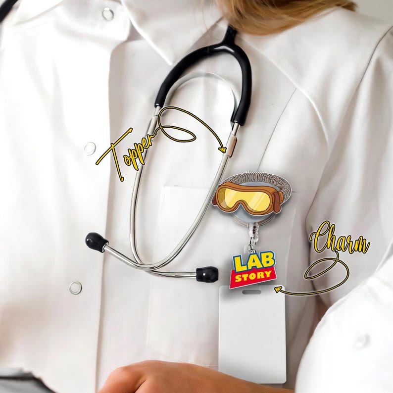 Lab Week 2026 Toy Story Badge Reel, Lab Story Disney Pixar ID Holder ...