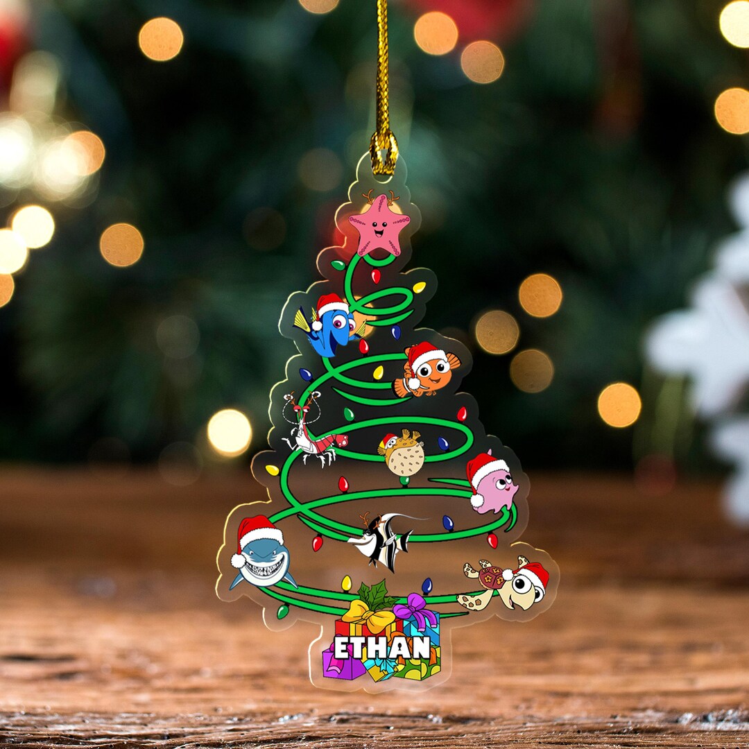 Personalized Finding Nemo Christmas Ornament, Fish Movie Character ...
