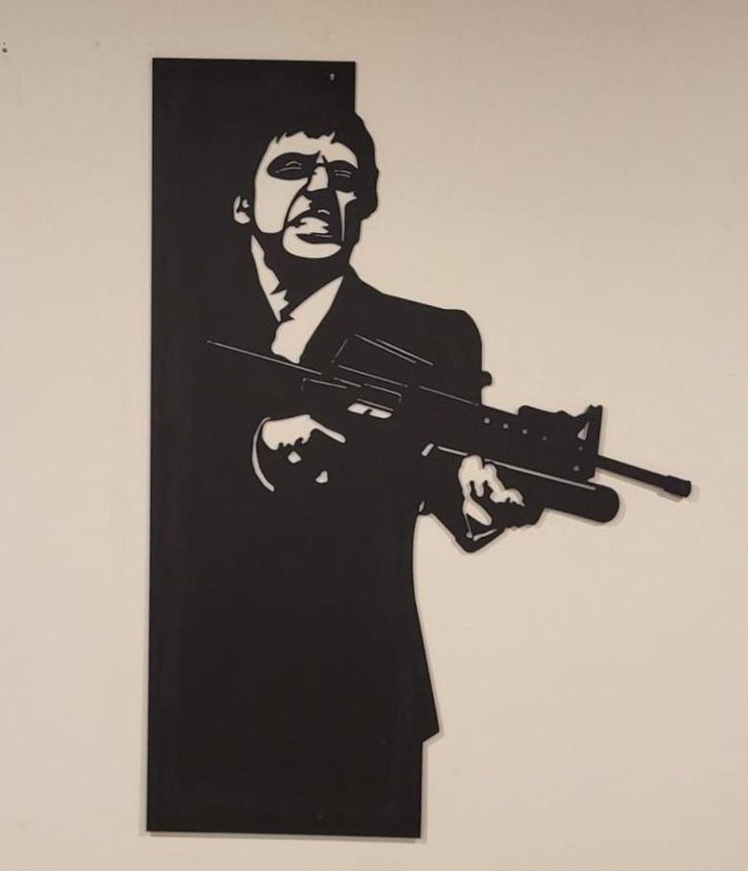 Scarface Movie Poster Silhouette Plasma Cut Wall Art - Etsy