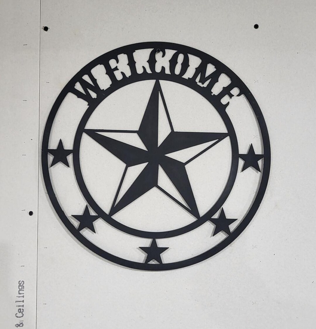 Star Welcome Sign - Etsy