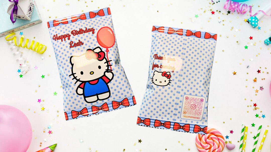 Editable Kitty Chip Bag Digital Download - Etsy Australia