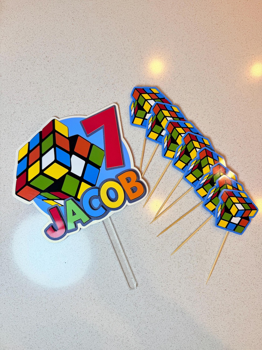 Cake Toppers - Rubik's Cube - Etsy