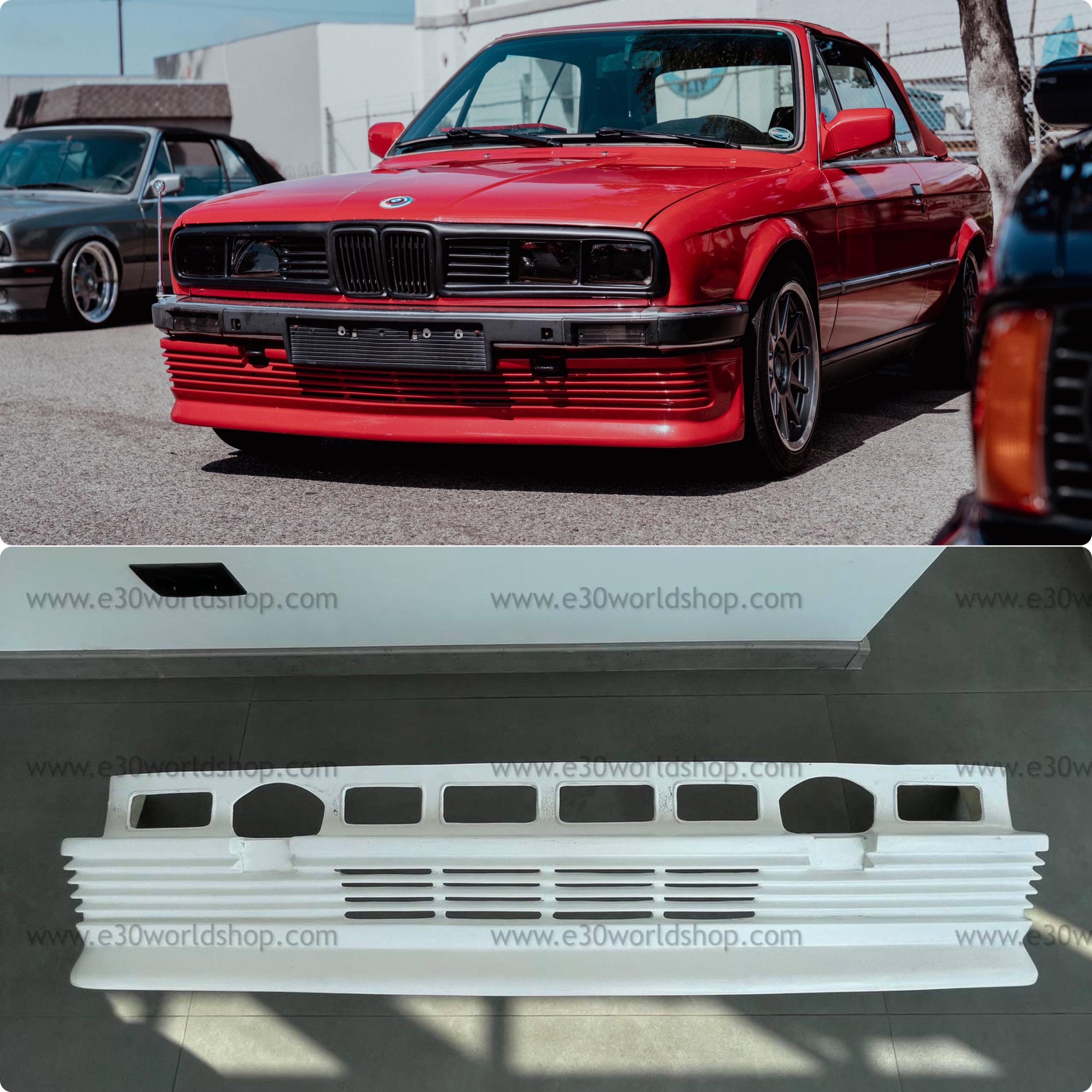 BMW E30 BBS Front Spoiler Lip Apron Valance Euro and USA Bumper replica ...