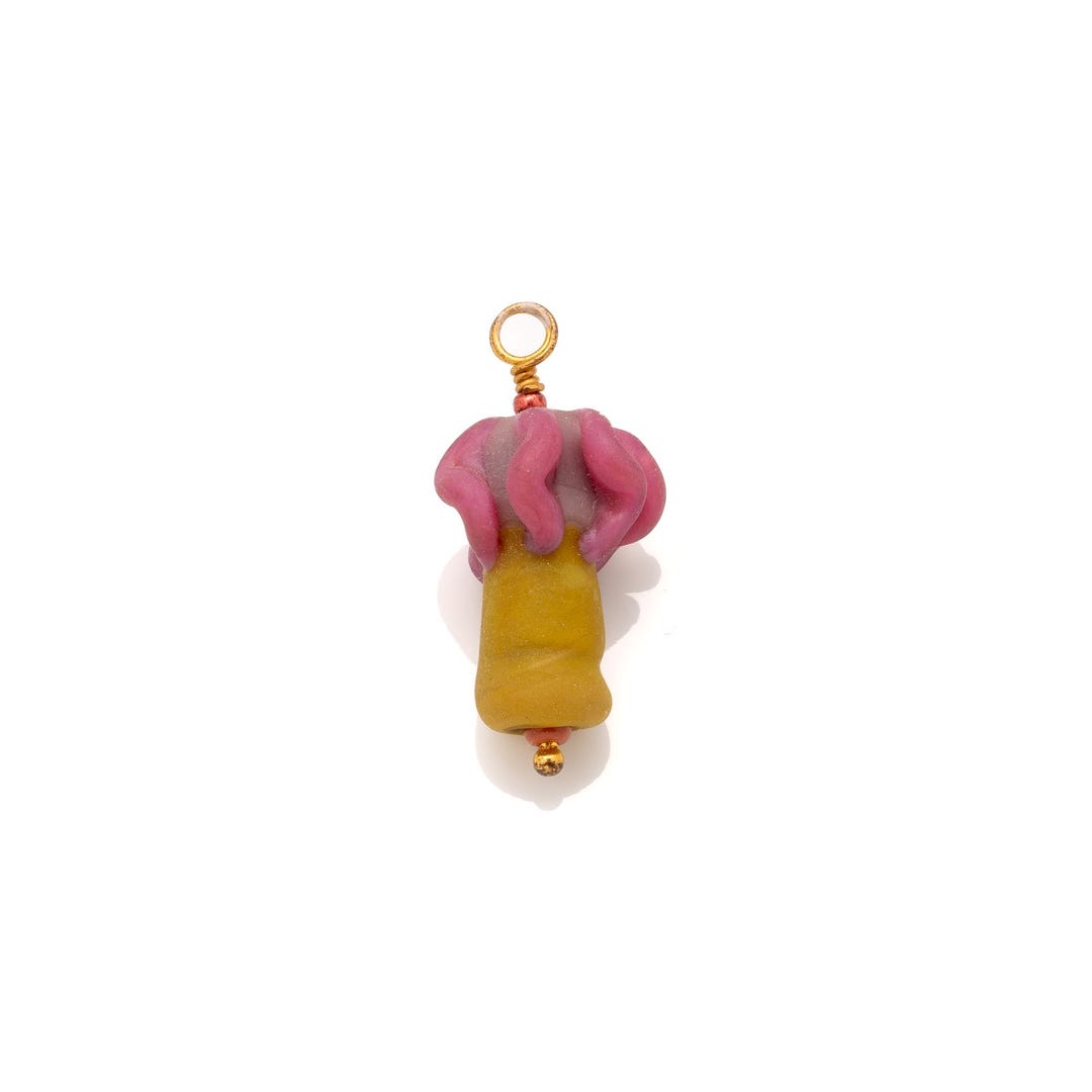 Pink Lizard's Claw Mushroom Pendant - Etsy