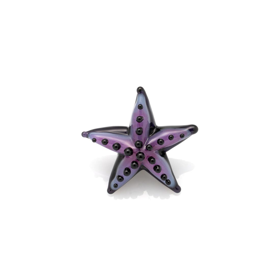 Black and Pink Starfish Button - Etsy