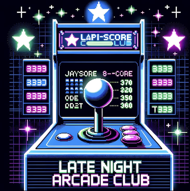 Dark Late Arcade Game Club PNG, Old School Game Lover Gamer Png Design ...