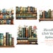 Book Border Bundle Watercolor PNG Bundle Set, Instant Digital Download ...