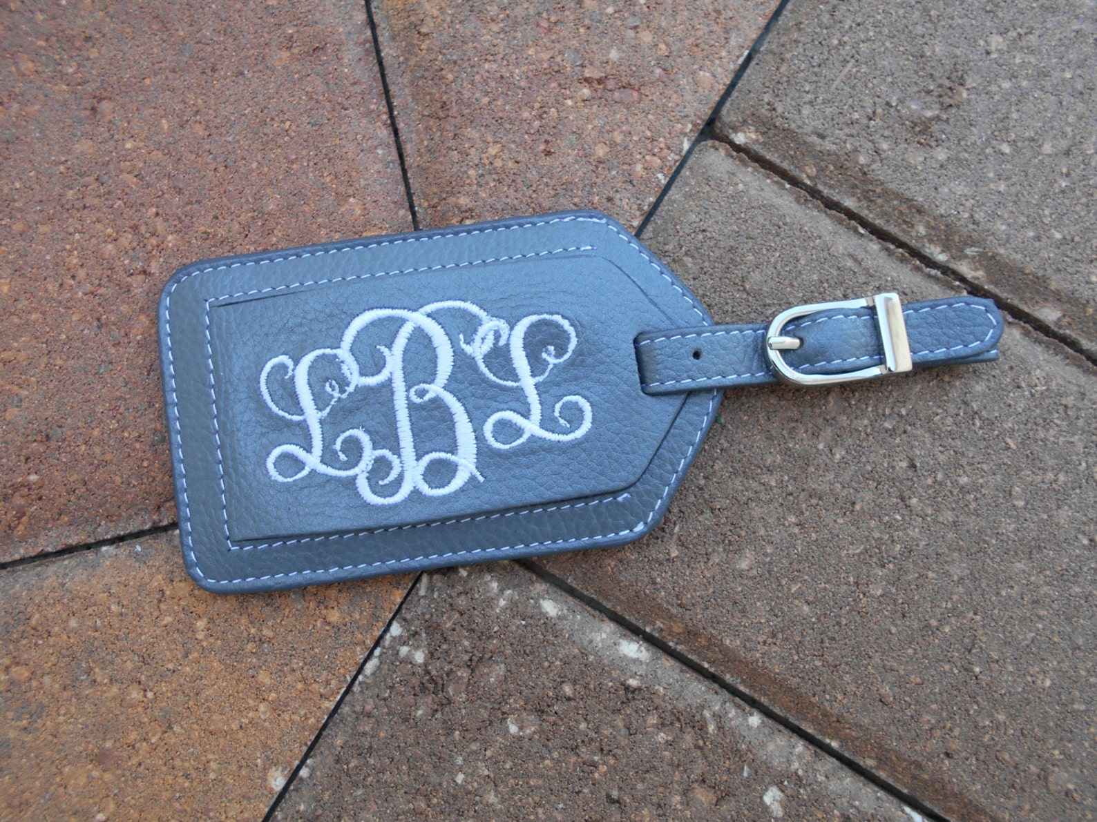 Luggage Tagscript Monogram - Etsy