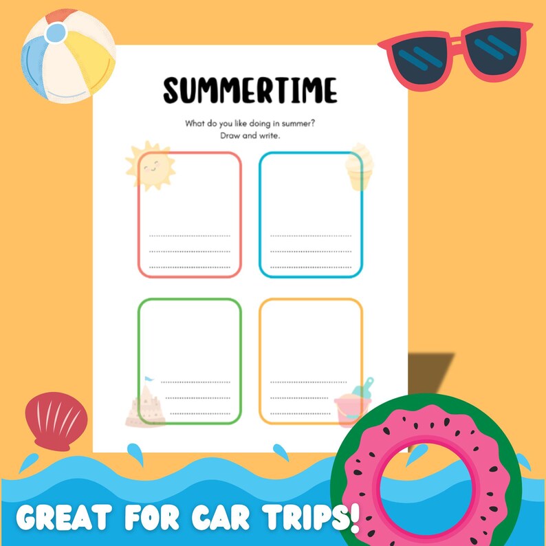 Weekly Planner for Kids Summer Editable Kids Activity Book, Canva ...