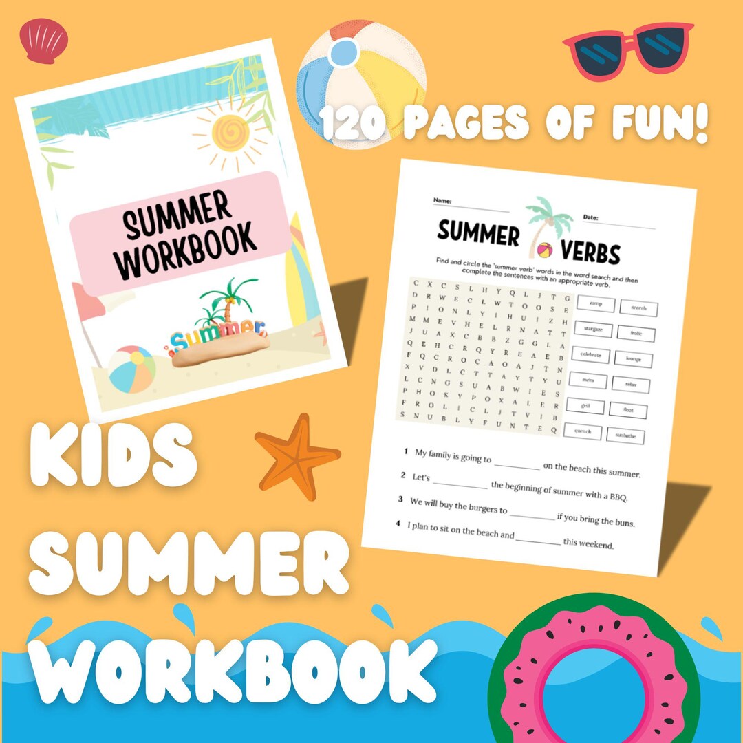 Weekly Planner for Kids Summer Editable Kids Activity Book, Canva ...