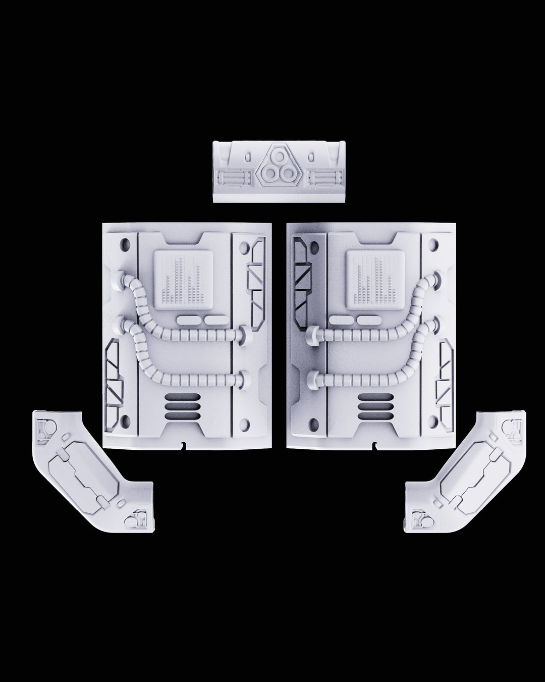 Cyberpunk Face Plates for OMNI: Versatile Modular Display - Etsy