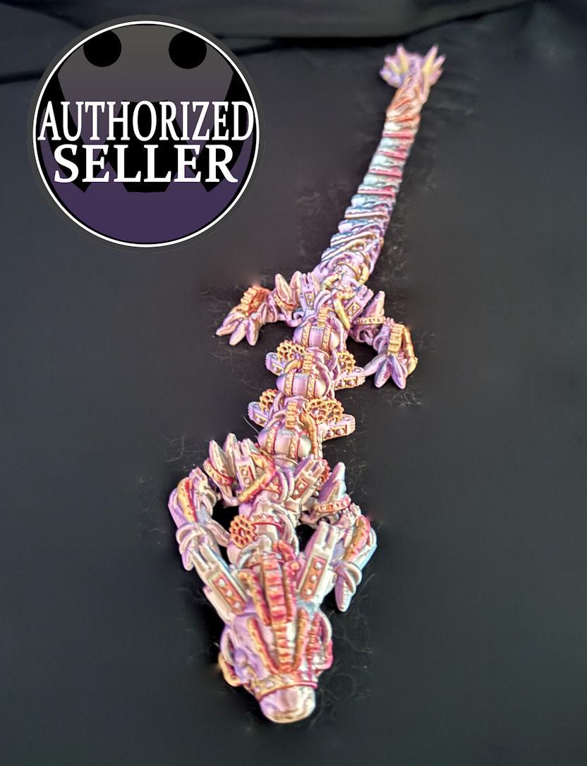 Articulating Steampunk Dragon by Cinderwing Fidget Toy 3D Printed Gift ...