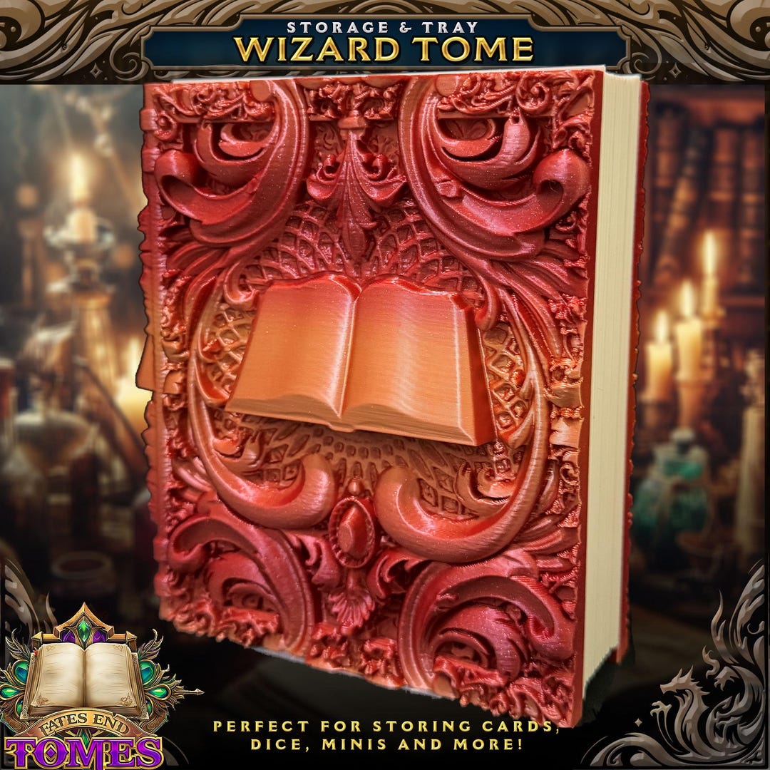 Reforged: Book Style D&D Class-themed Storage Tome – Dice, Card, and ...