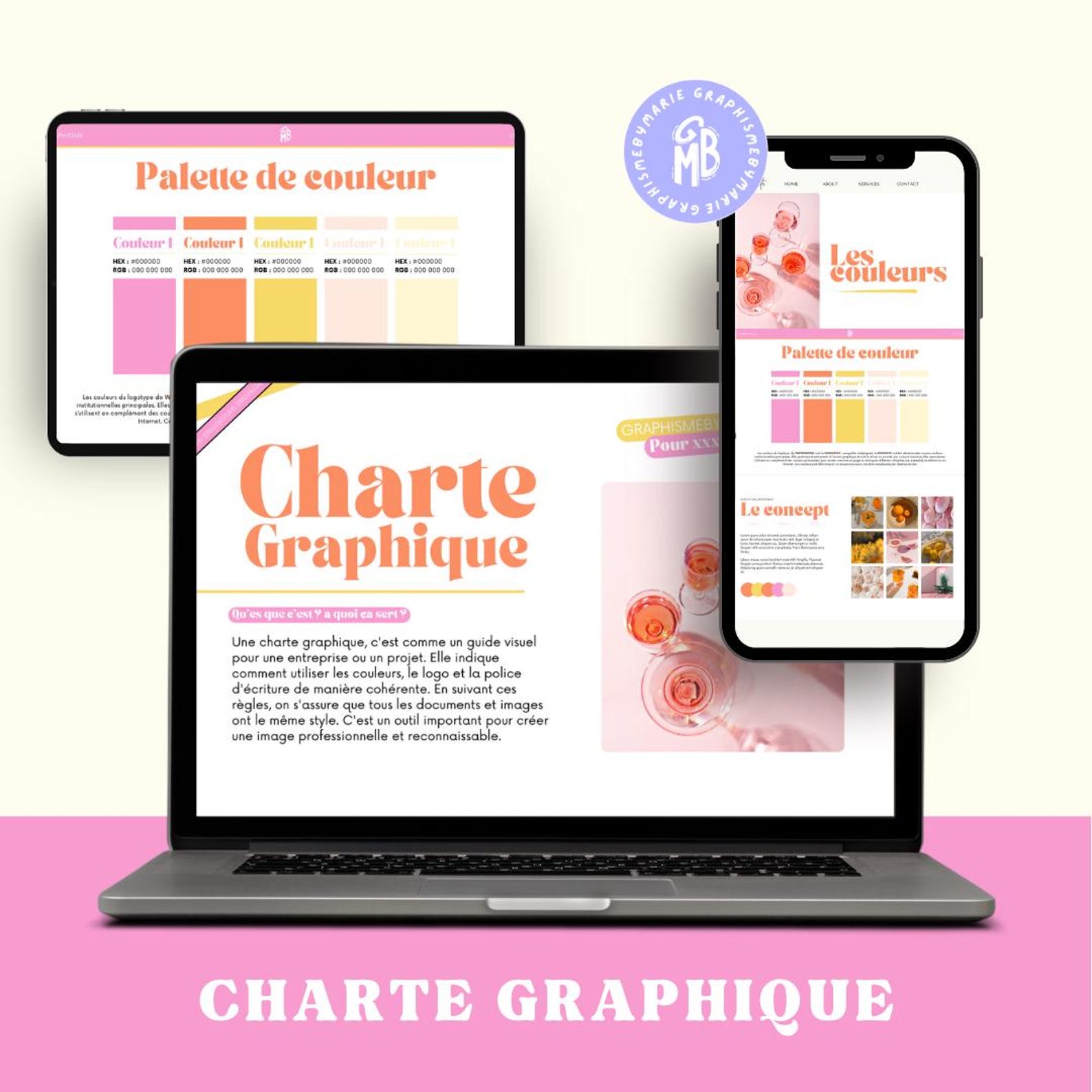 Canva Graphic Charter Template - Etsy