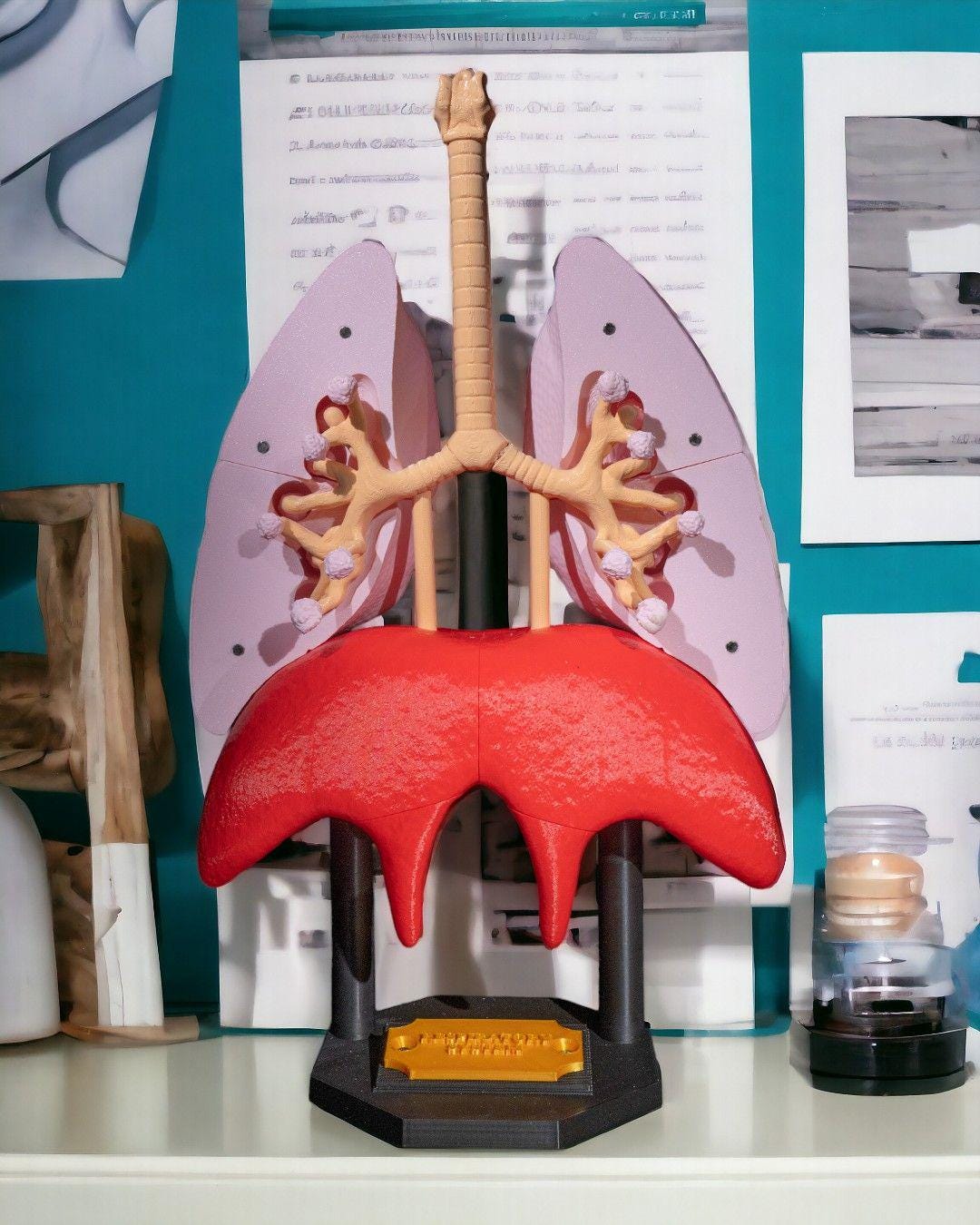 Lung Anatomical Model - Educational Tool - Etsy