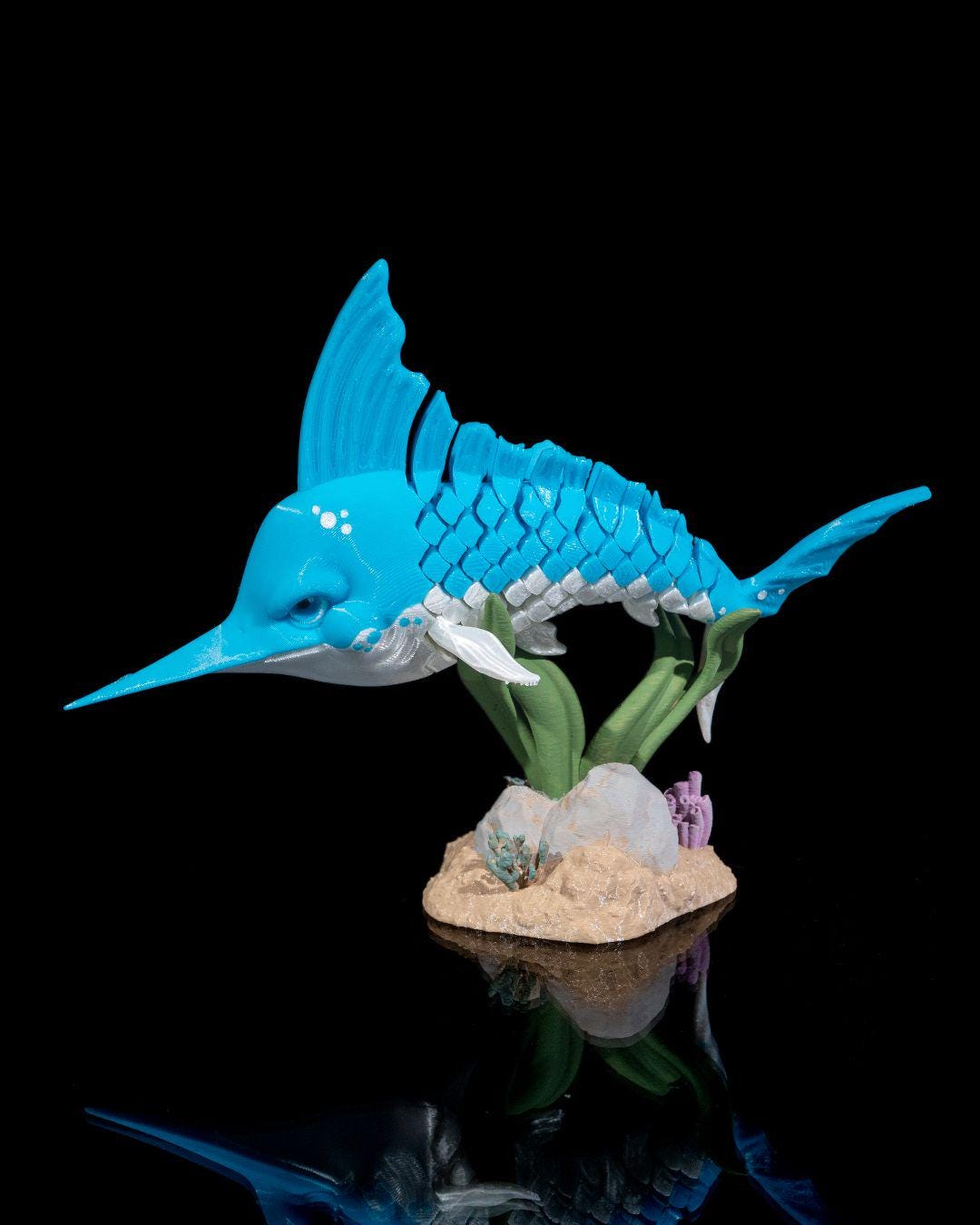 Flexi Merlin, the Marlin Fish Articulated Fidget Toy - Etsy