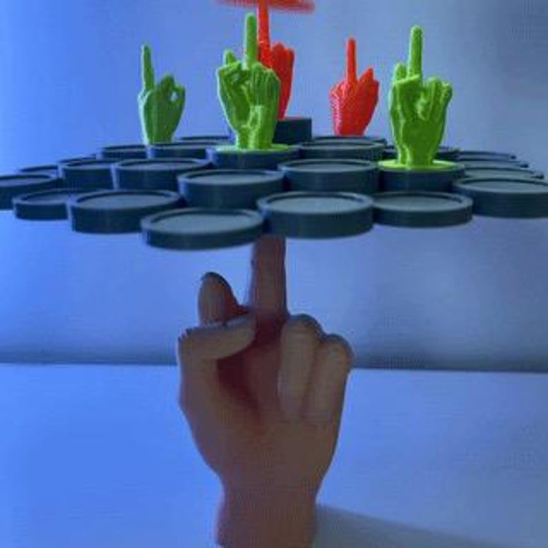 Middle Finger Balance Game - Etsy