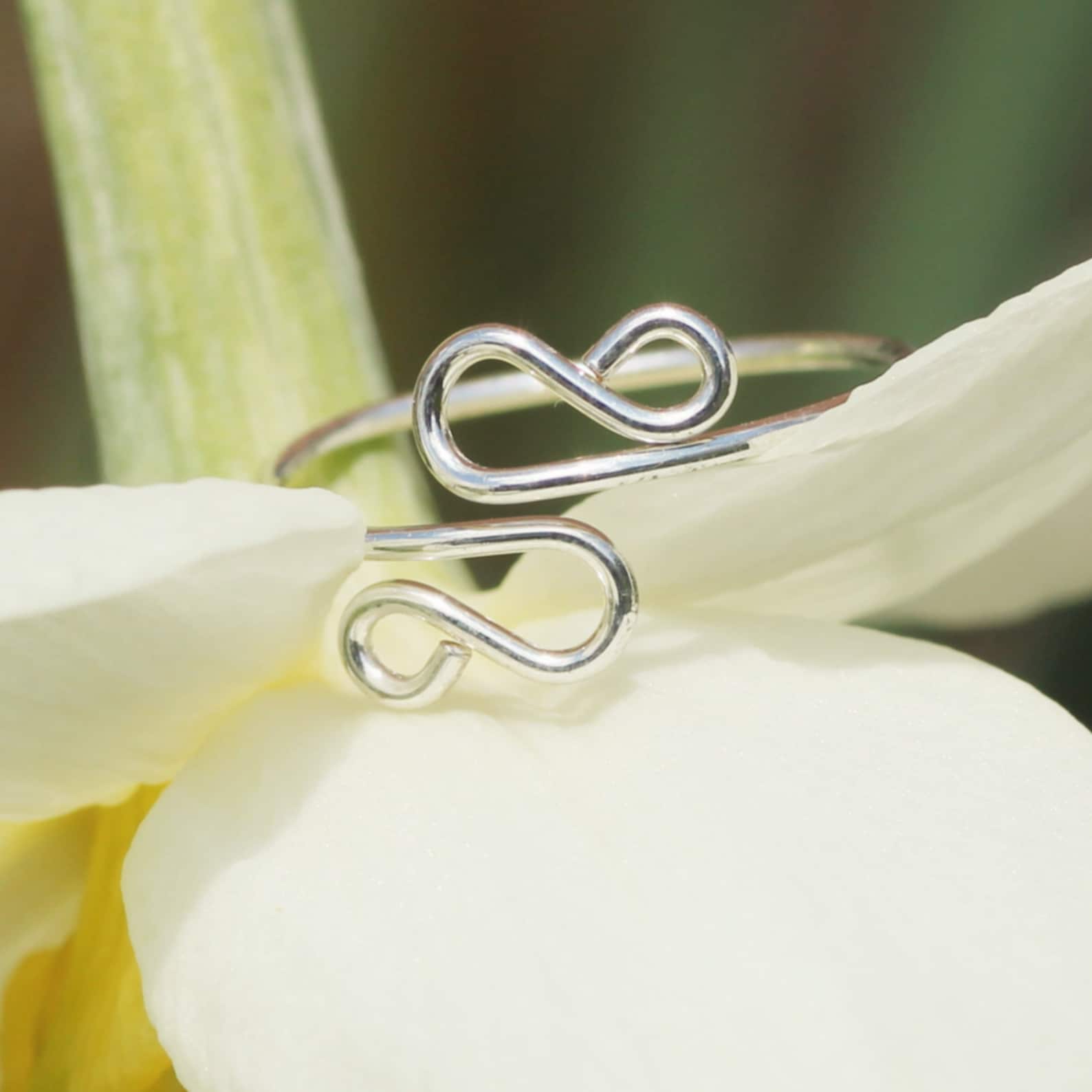 Simple Sterling Silver Mid Finger Ring Silver Midi Ring | Etsy