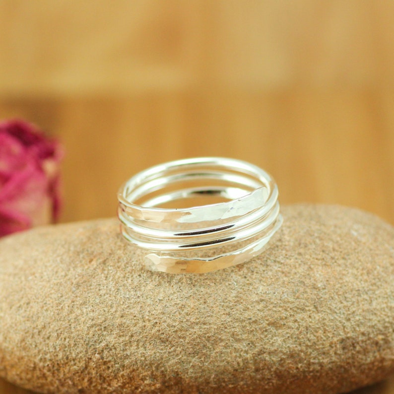 Silver Spring Coil Ring Wire Wrapped Spiral Ring Silver - Etsy