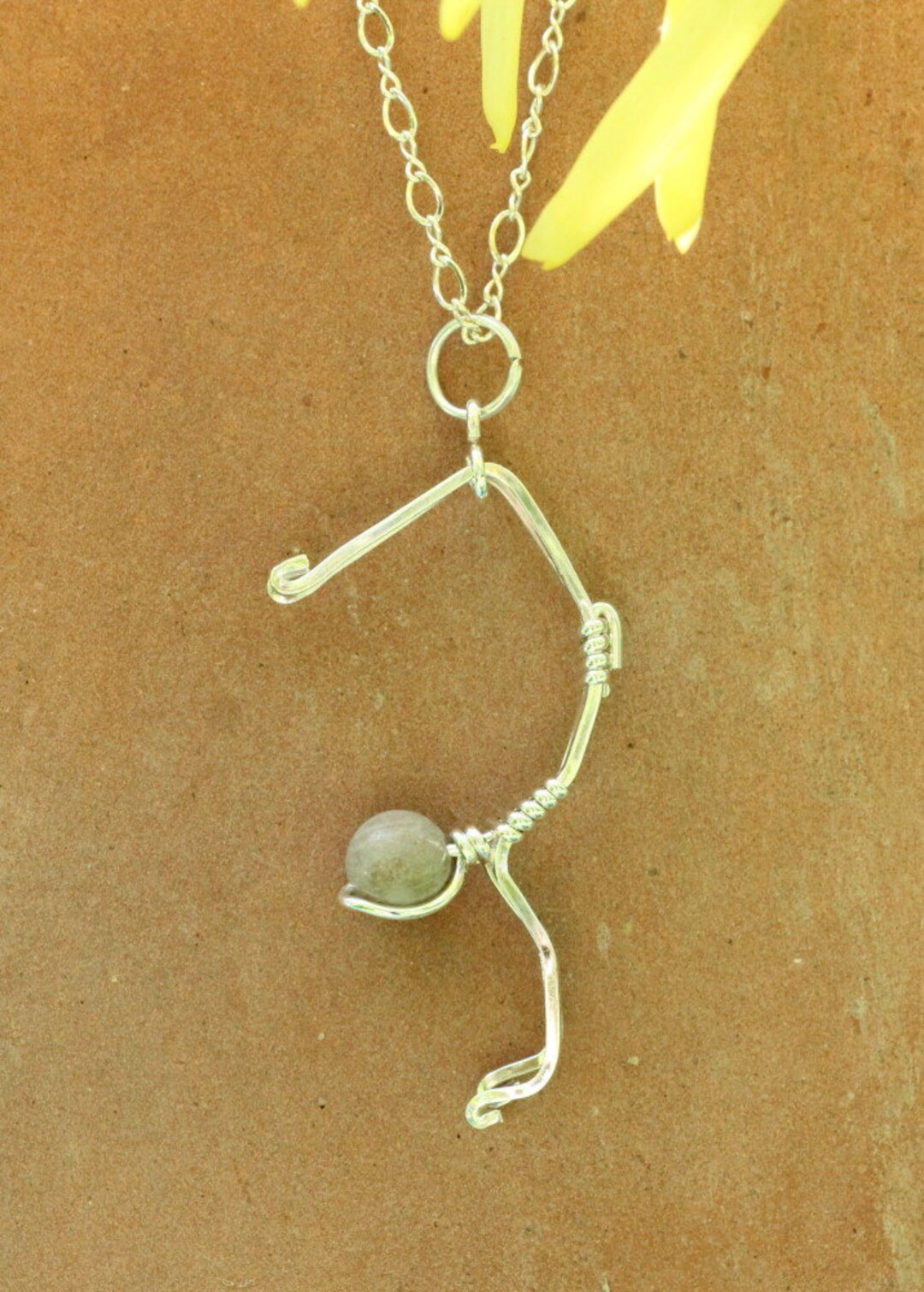 Scorpion Pose Sterling Silver Yoga Pendant With Stone - Etsy