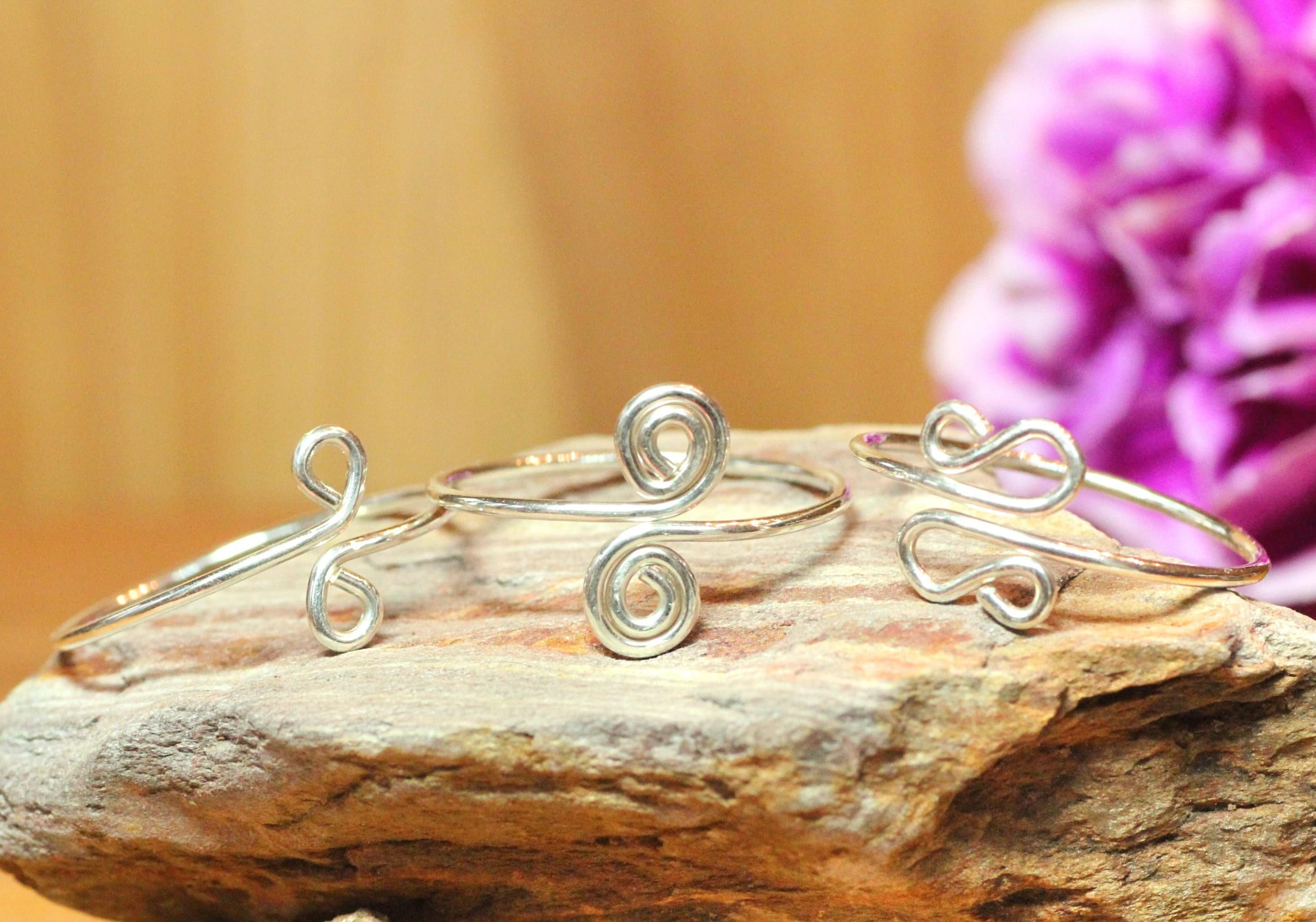 Set of 3 Sterling Silver Toe Rings Boho Rings Set - Etsy