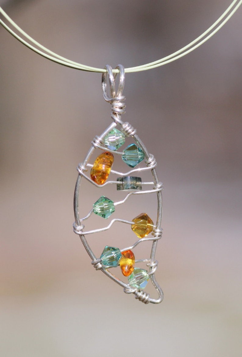 Spring Leaf Pendant Nature Inspired Necklace Sterling | Etsy