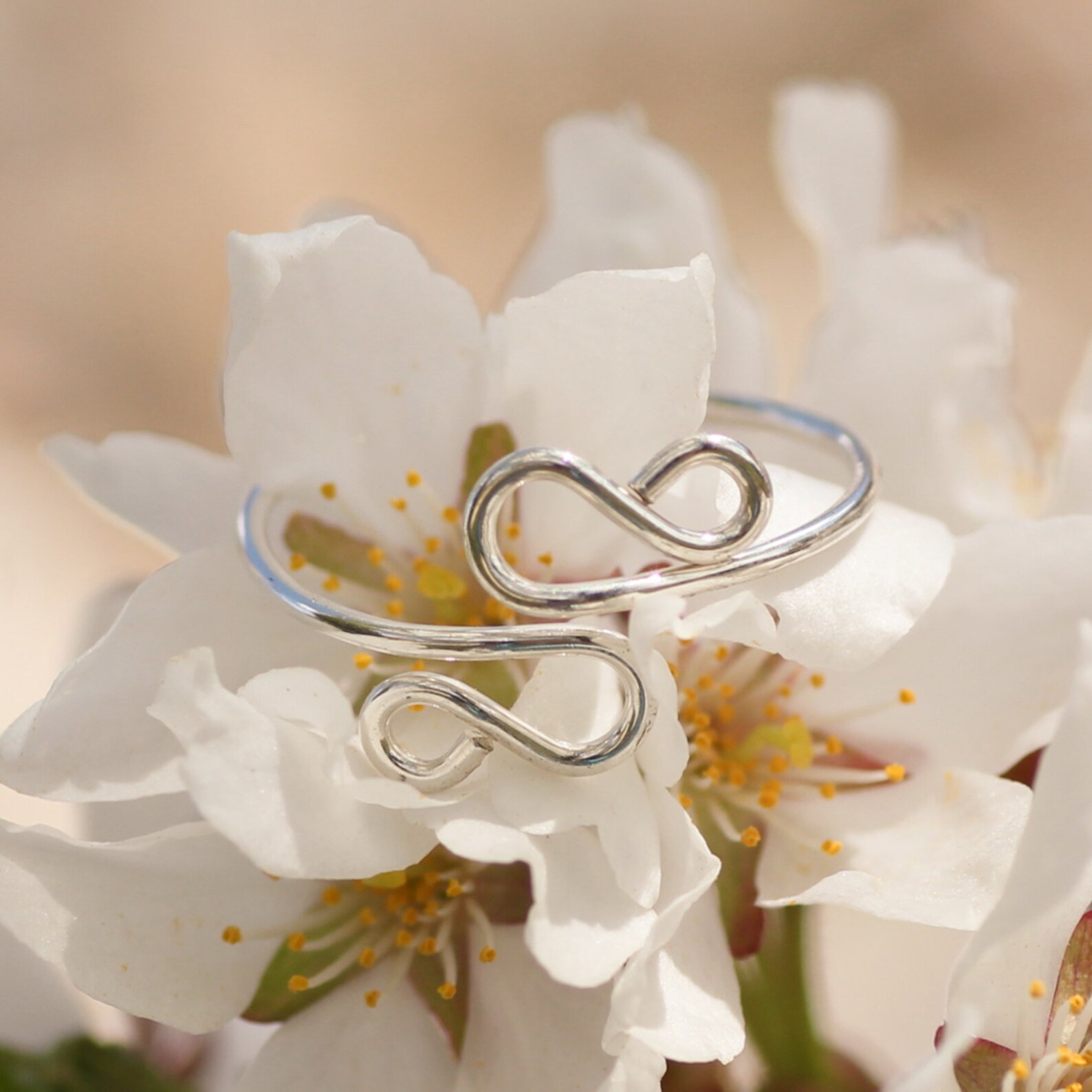 Simple Sterling Silver Mid Finger Ring Silver Midi Ring | Etsy