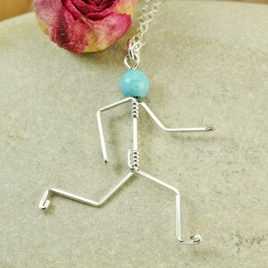 Runner Girl Silver Necklace ~ Marathon Pendant ~ Running Jewelry ~ Gift ...