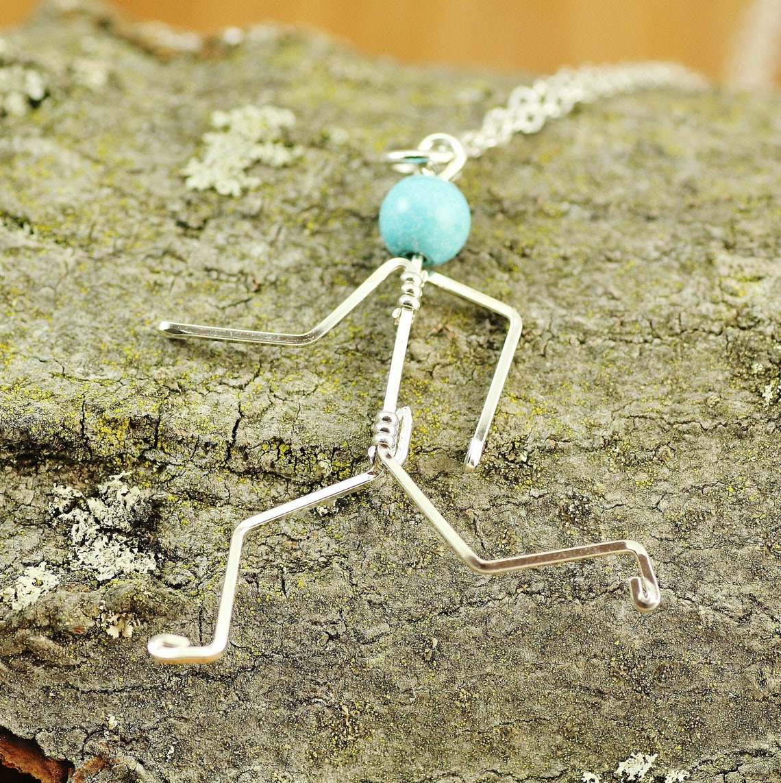 Runner girl silver necklace Marathon pendant Running | Etsy