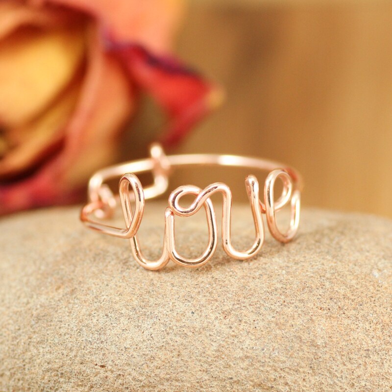 Cursive Name Ring - Etsy