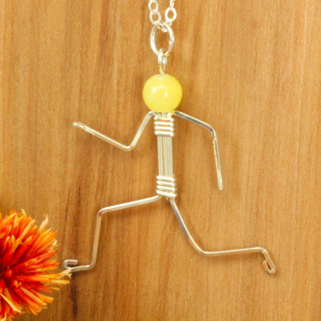 Runner Girl Silver Necklace ~ Marathon Pendant ~ Running Jewelry ~ Gift ...
