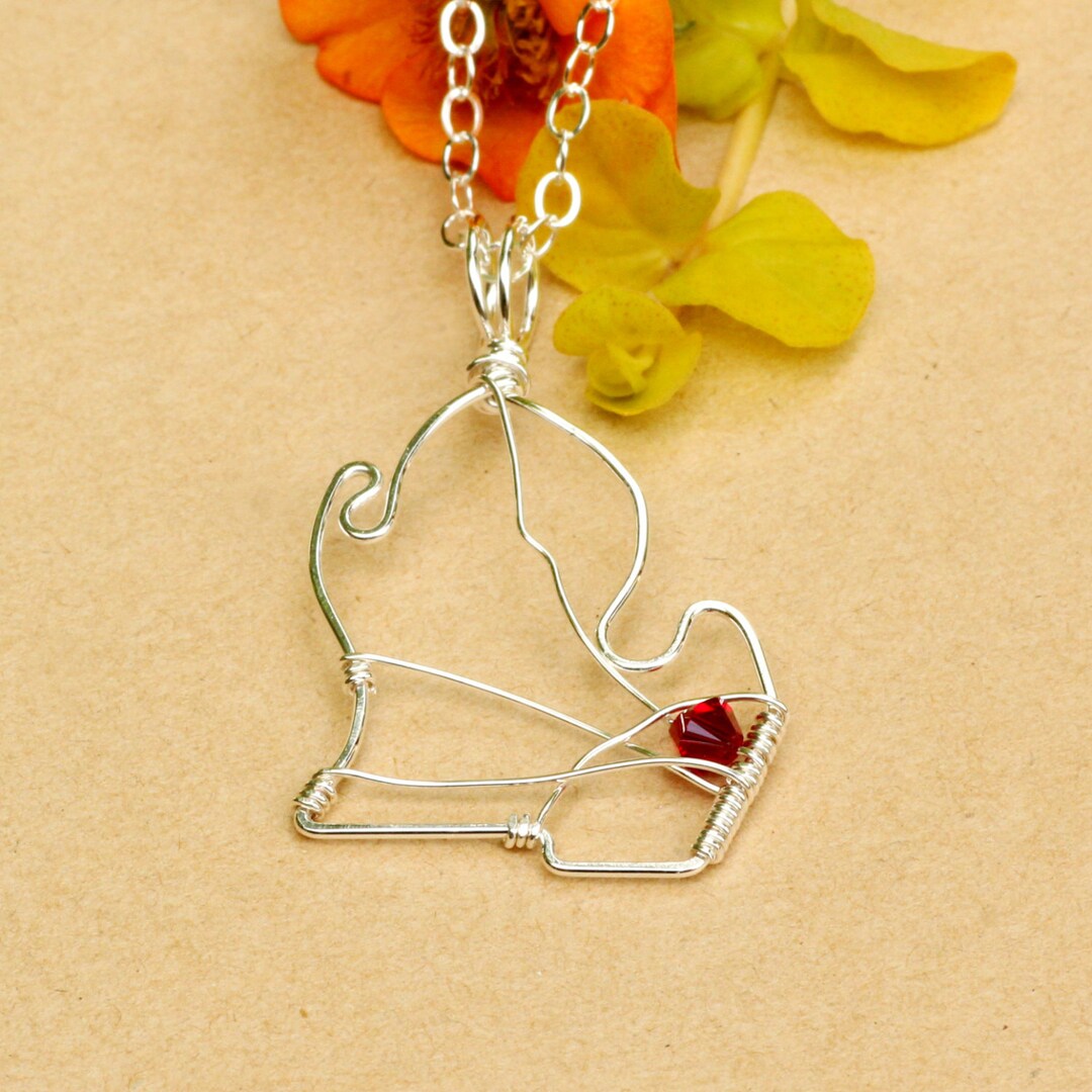 Collar del estado de Michigan Collar de la casa de Michigan Joyería de ...