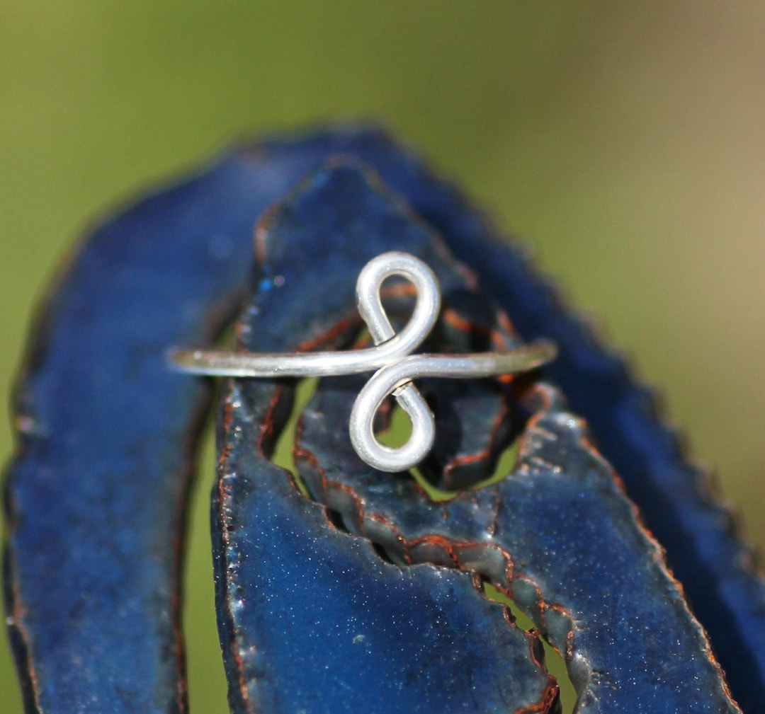 Sterling Silver Midi Ring ~ Stackable Rings Silver ~ Adjustable Mid ...