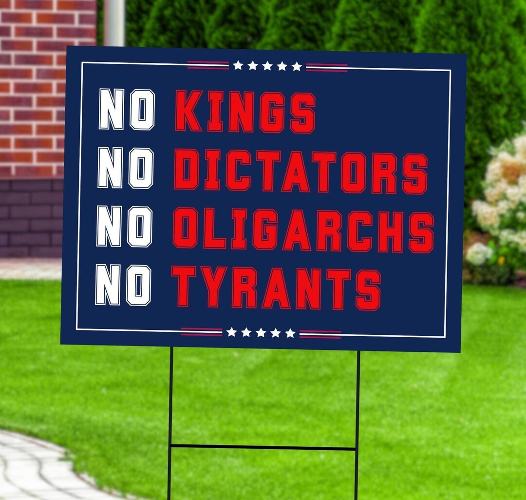 Protest Yard Sign: Bold Red White Blue - Weatherproof Outdoor Use - Etsy