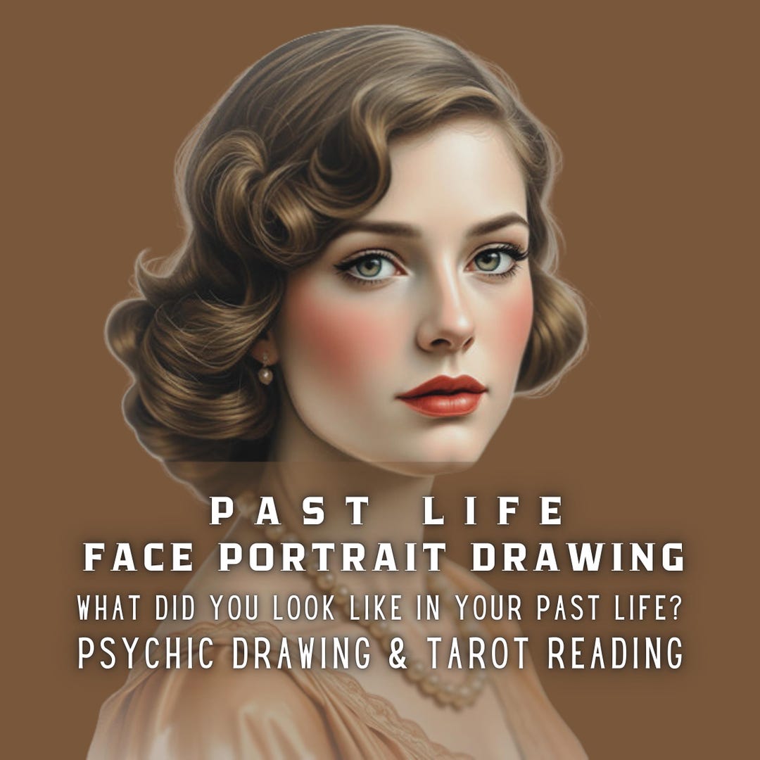 Past Life Face Portrait – Psychic Drawing, Tarot and Psychic Reading to ...