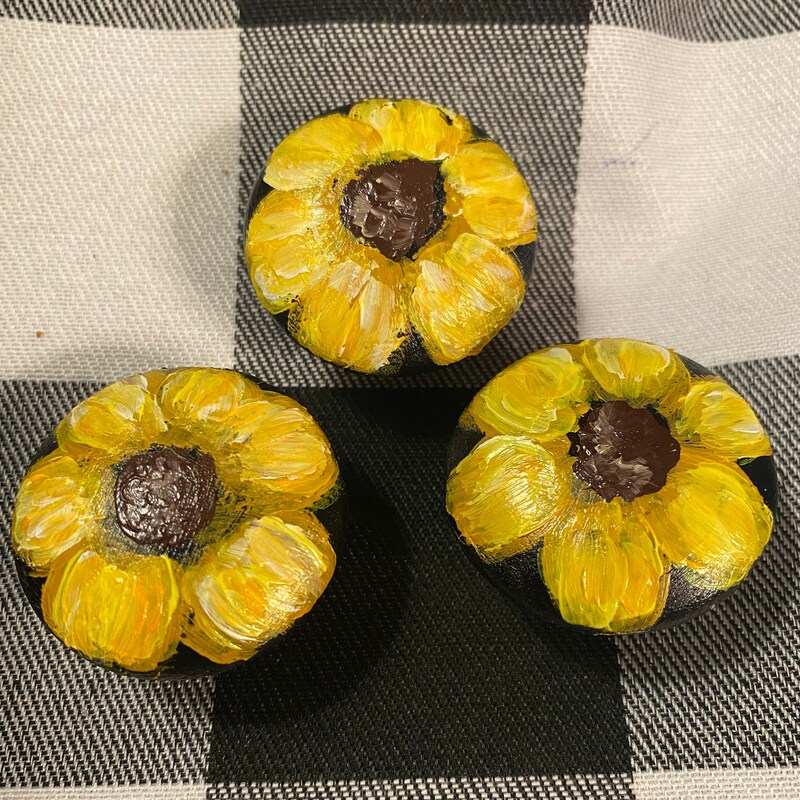 Sunflower Knobs - Etsy