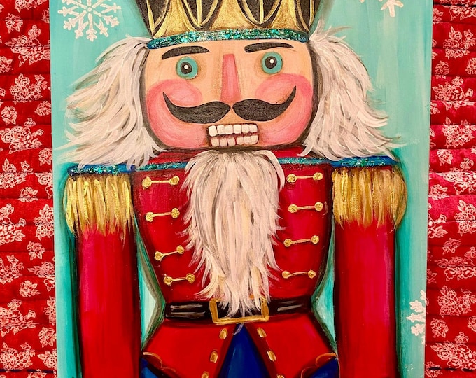 Nutcracker Painting, Nutcracker Decor, Christmas Decor, Christmas Wall ...