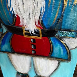 Nutcracker Painting by on Canvas, Nutcracker Decor, Christmas Decor ...