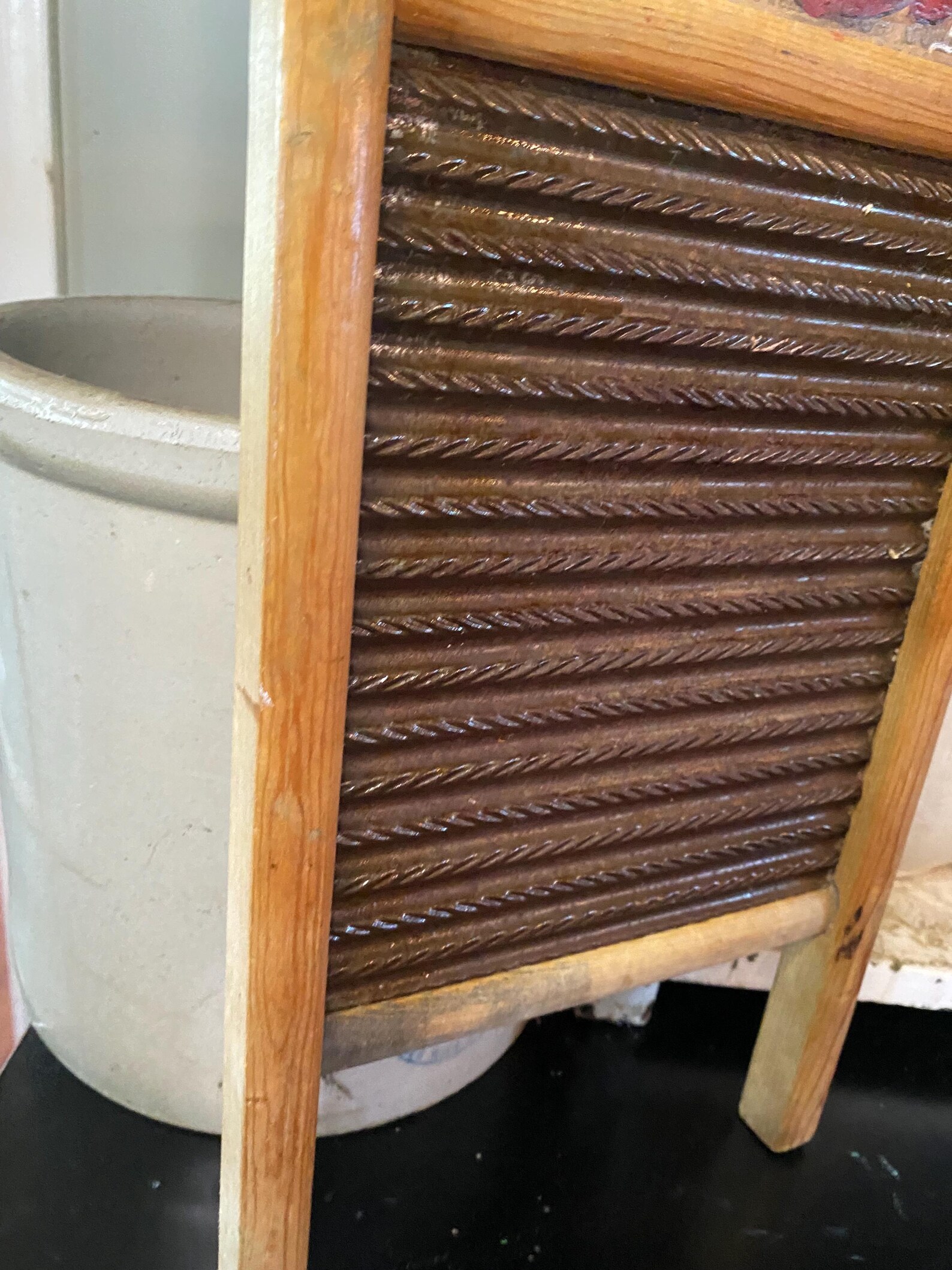 Vintage Strawberry Washboard: Hand-painted Country Laundry Room Decor ...