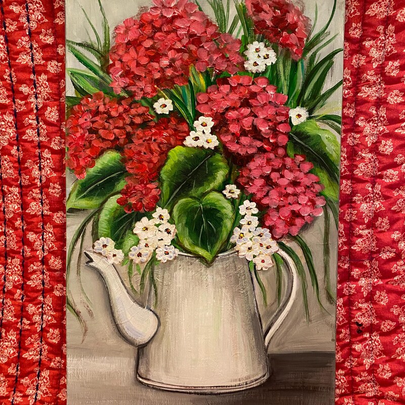 Geranium Painting - Etsy