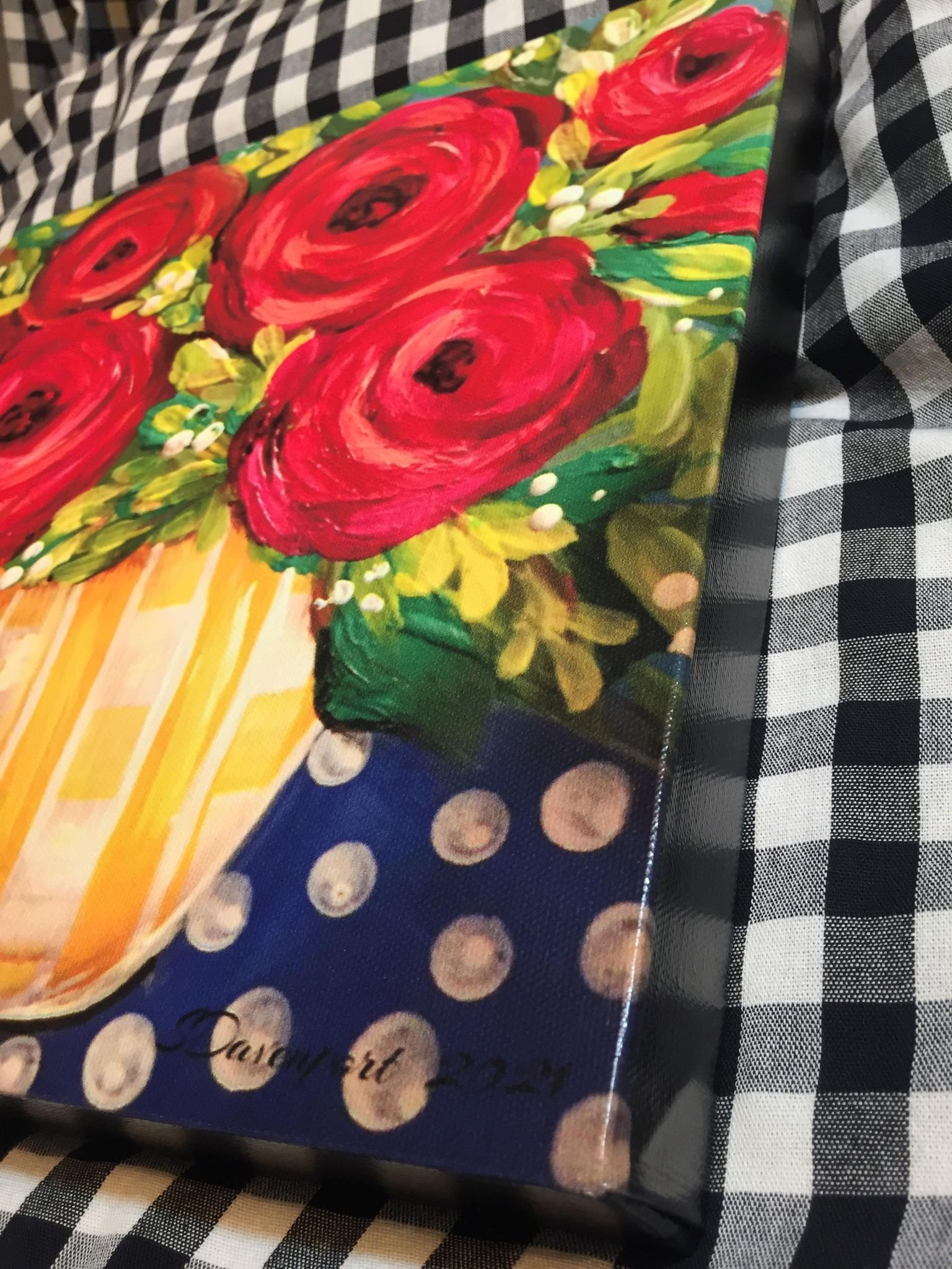 Roses canvas print whimsical roses canvas print roses - Etsy.de