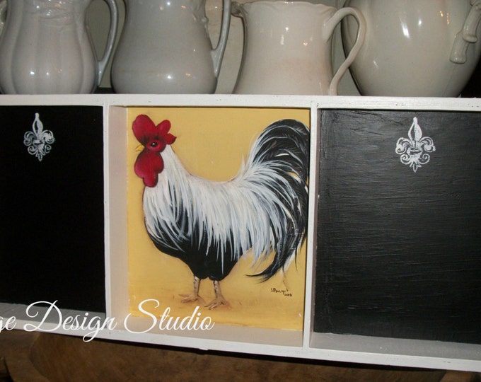 French Country Rooster Chalkboard Farmhouse Decr French - Etsy