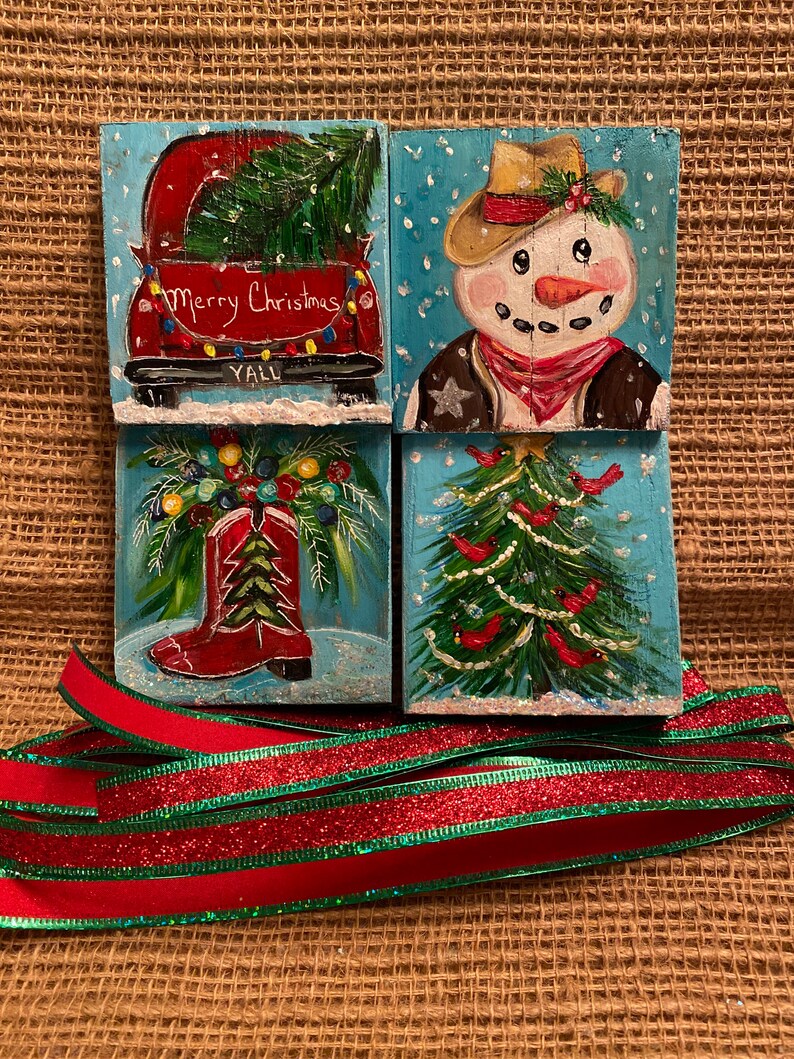 Wood Christmas Ornaments Gift Tags Christmas Gift Tags - Etsy