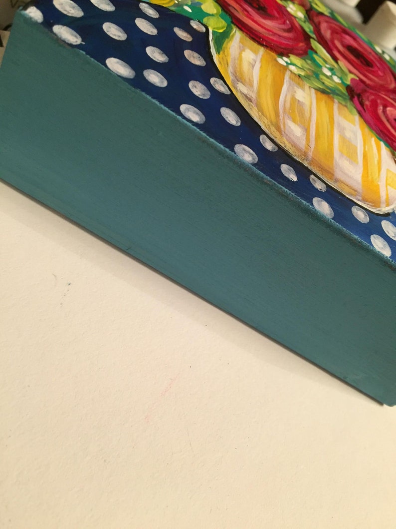 Whimsical Roses Painting Bright Color Painting Roses Art - Etsy