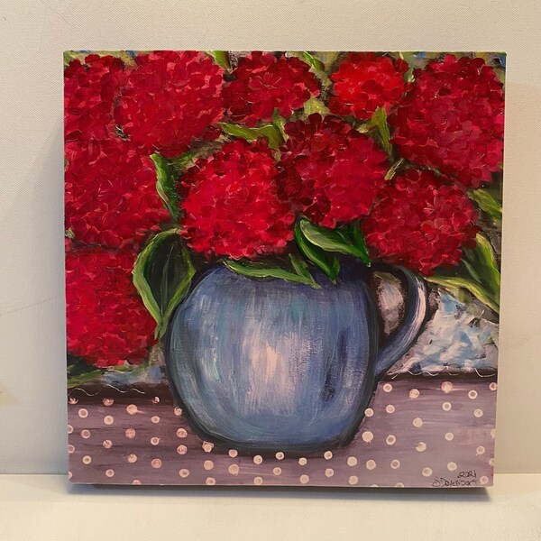 Geranium Painting - Etsy