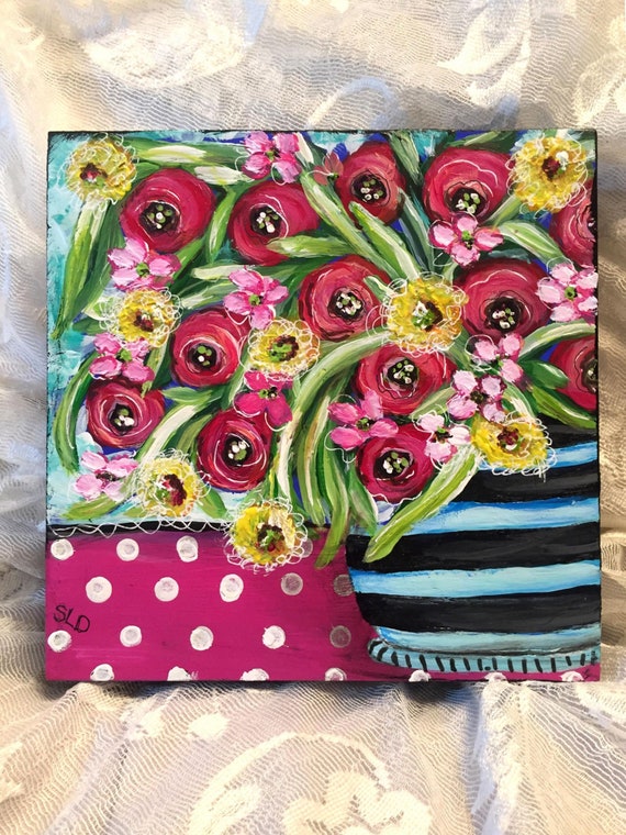 Whimsical Flower Painting