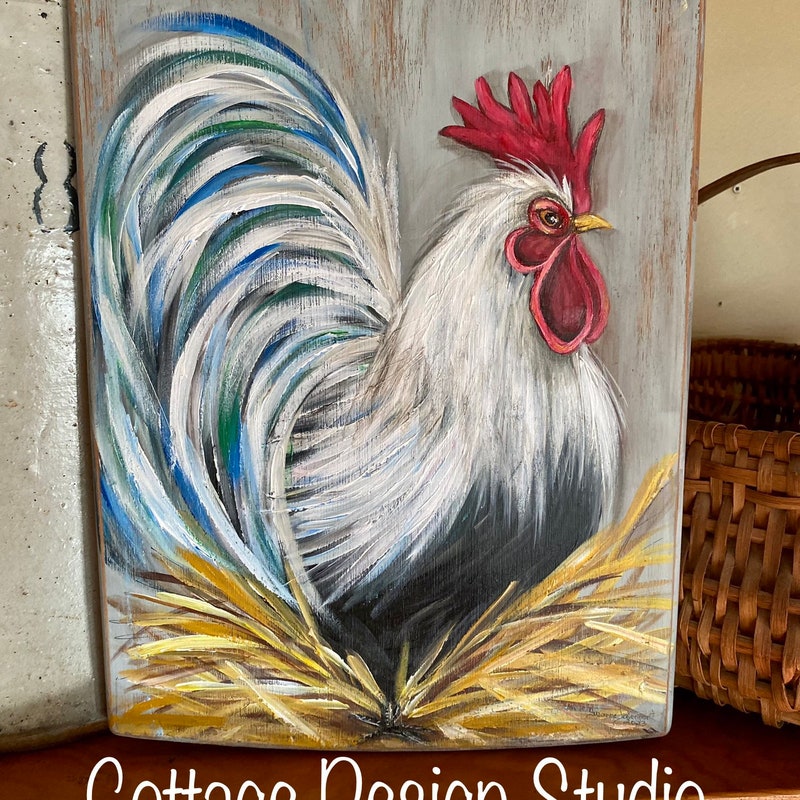 Wood Rooster - Etsy