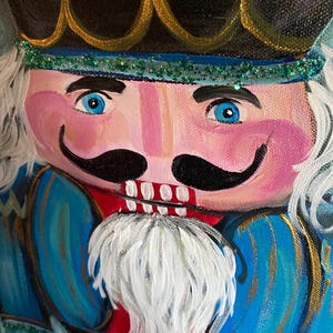 Nutcracker Painting by on Canvas, Nutcracker Decor, Christmas Decor ...
