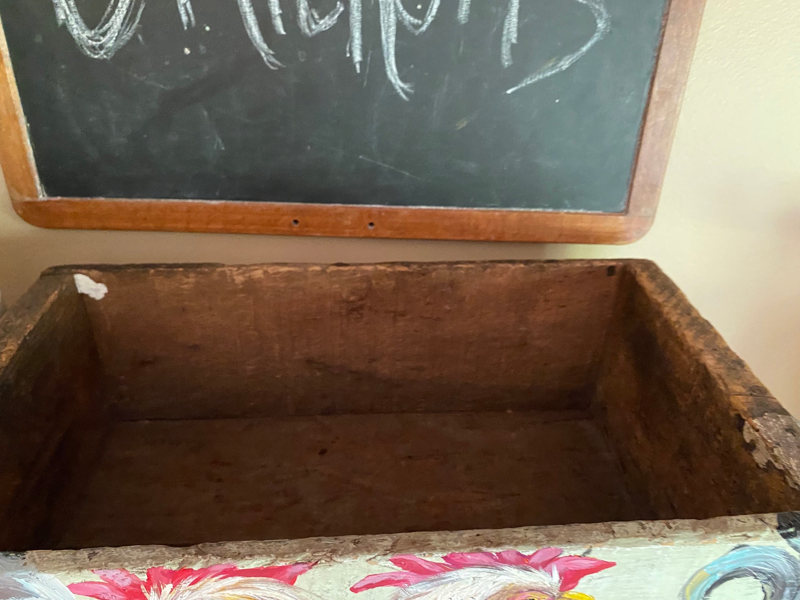 Hand Painted Rooster Wood Box: Rustic Farmhouse Decor - Etsy