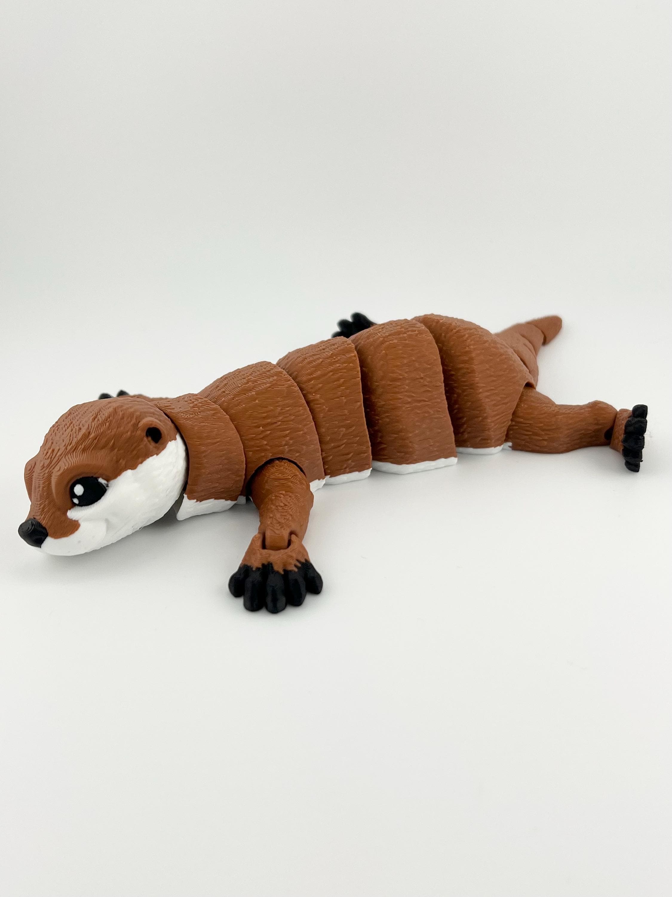 Cute Articulated Otter - 3D Printed, 8.5 Inches - Etsy